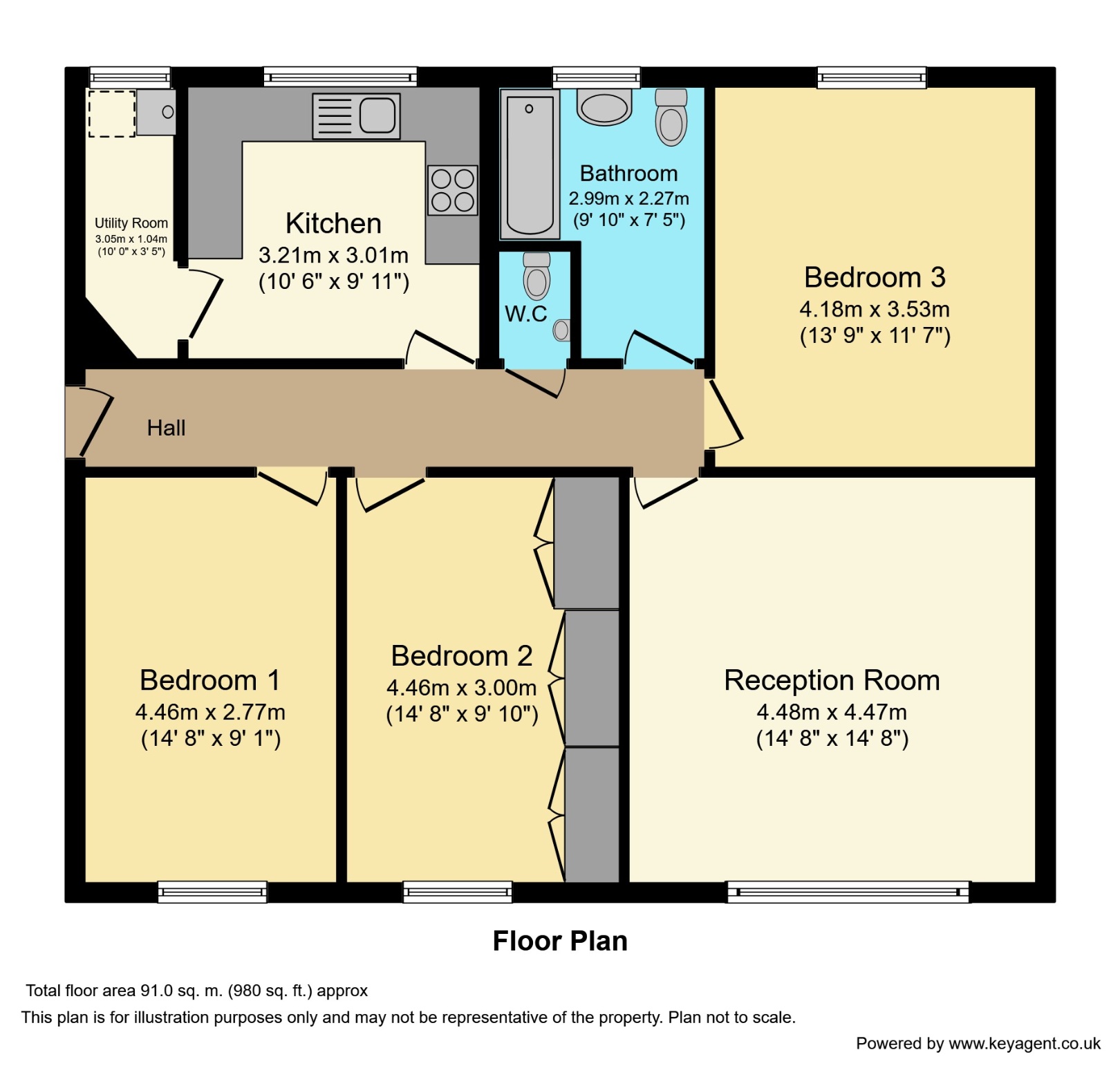 3 double bedroom apartment in Central Ealing, Grange Road, London, W5 ...